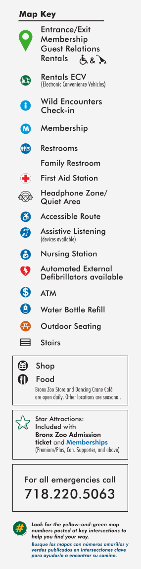 Map - Bronx Zoo