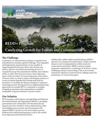 REDD+ - WCS.org